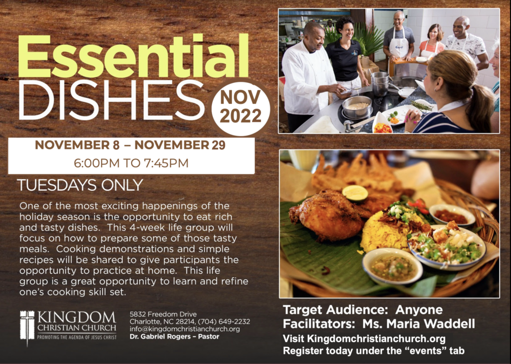Essential Dishes – Kingdom Christian Church